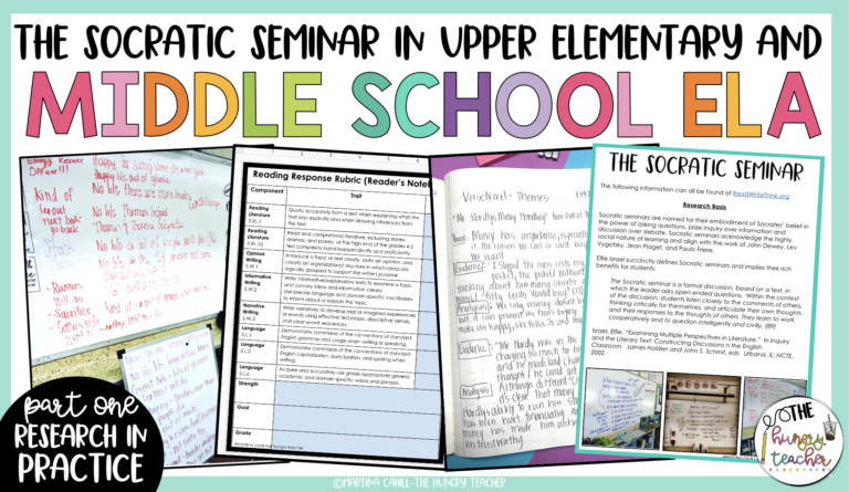The Socratic Seminar for Students Discussions in Middle School and ...