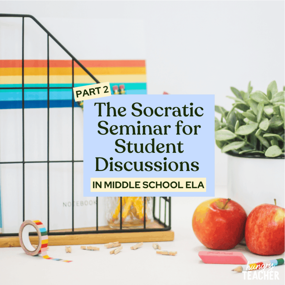 The Socratic Seminar for Student Discussions in Middle School and Upper ...