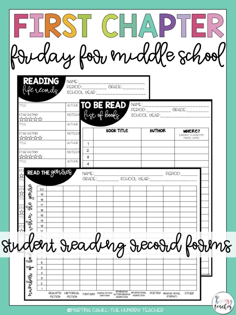 First Chapter Friday Middle School Book Recommendations and Resources ...