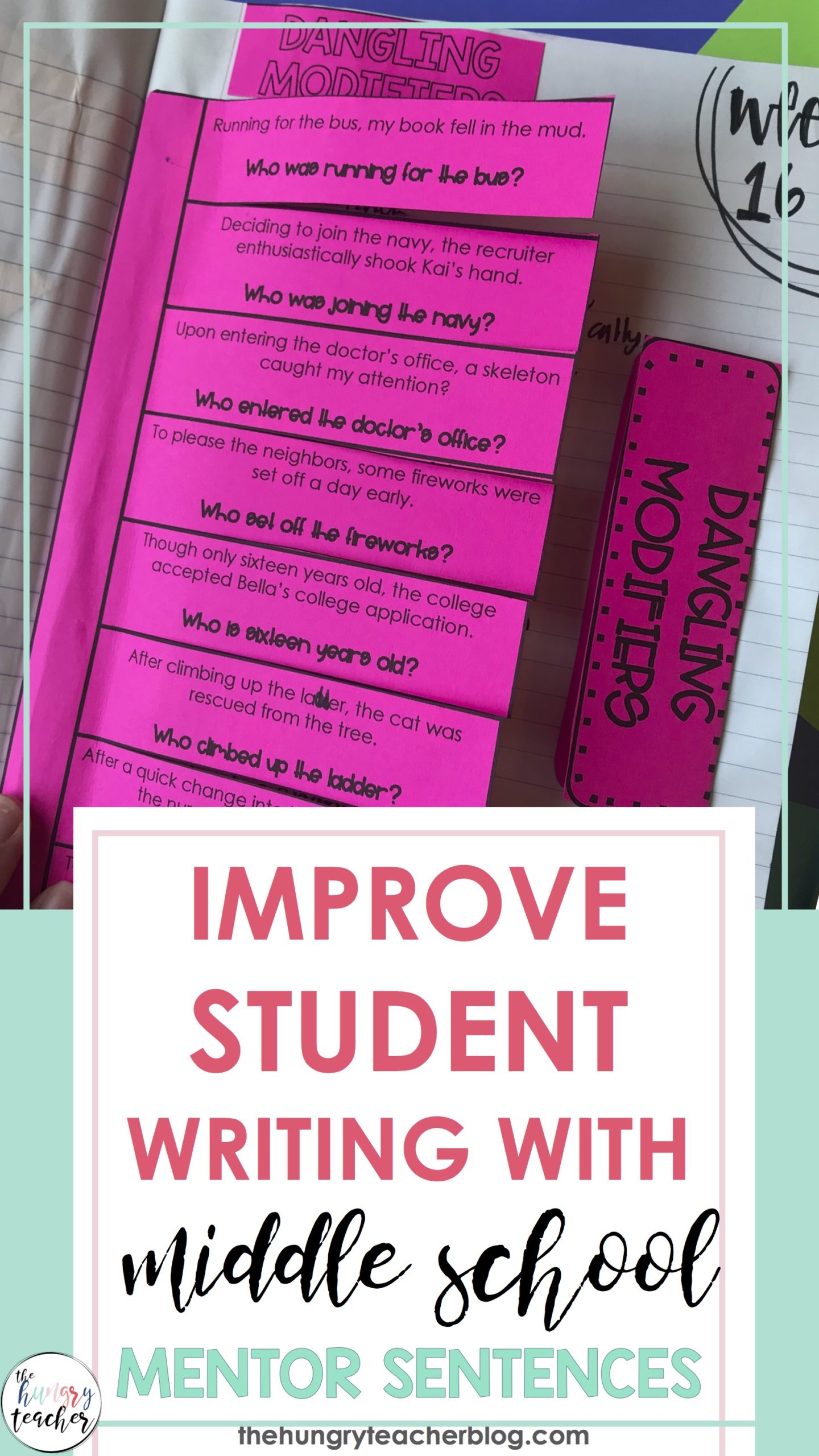 Ways to Improve Writing Through Mentor Sentences - The Hungry Teacher