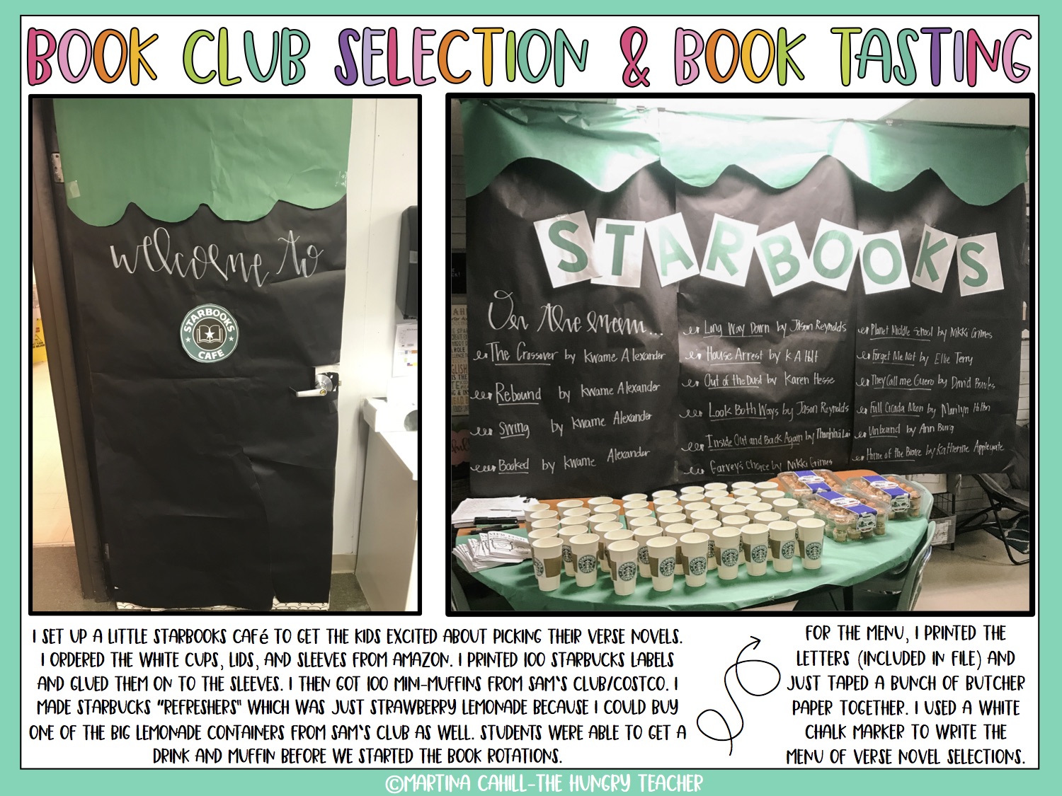 Starbooks Book Tasting in Middle School ELA for Book Clubs and ...