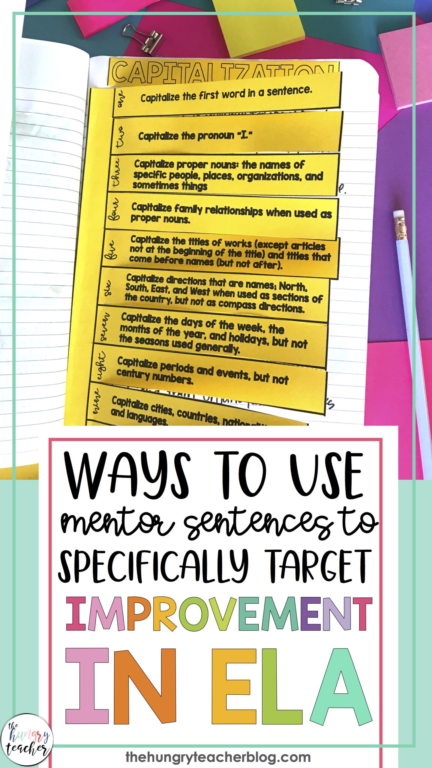 Middle School Grammar Mentor Sentences to Target Improvement in ELA ...