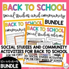 Back to School Beginning of Year Activities Community and Social ...