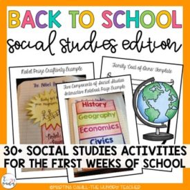 Back to School Beginning of the Year Activities: Social Studies Edition ...