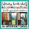 Book Recommendation Cards for Middle Grade Classroom Libraries - The ...