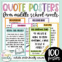 Classroom Decorations: Inspirational Book Character Quote Posters - The ...