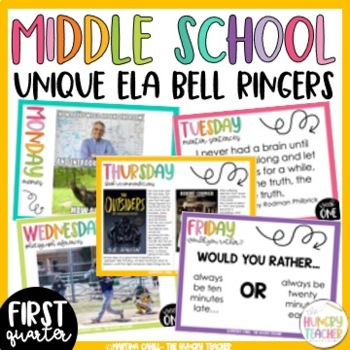 Middle School ELA Bell Ringers Archives - The Hungry Teacher