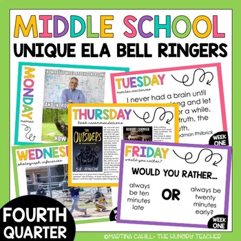 Middle School ELA Bell Ringers Archives - The Hungry Teacher
