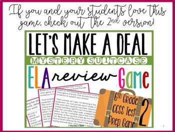 ELA Review Game for 6th Grade ELA Test Prep Common Core Aligned - The ...