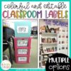 Editable Classroom Labels Colorful Classroom Decorations - The Hungry ...