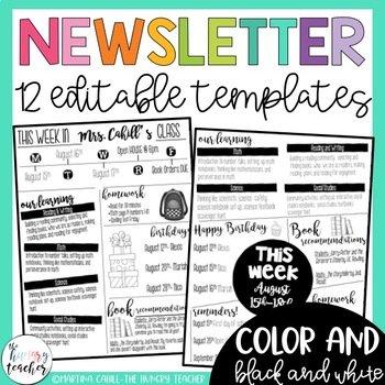 Editable Newsletters Editable Infographic Newsletter Templates - The ...