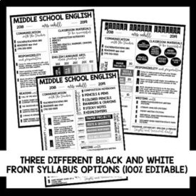 Editable Syllabus Template 6 Different Editable Syllabus Infographic ...
