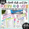 Elements of Poetry Unit Interactive Notebook Activities | Verse Novel ...