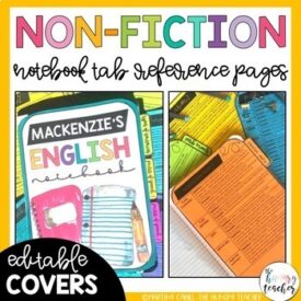 Middle School English Language Arts Reading Writing Reference Pages ...