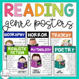 Genre Posters Classroom Decor and Chart Papers - The Hungry Teacher
