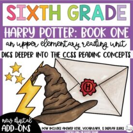 Harry Potter | Novel Study Reading Unit | 6th Grade | Distance Learning ...