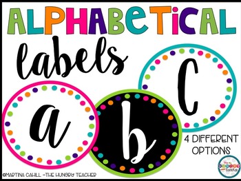 Labels for Classroom Library {Alphabetical Labels} - The Hungry Teacher