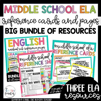 Literature, Non-Fiction, Writing, Grammar ELA Reference BUNDLE {6th ...