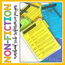 Middle School Non-Fiction Reference Pages Notebook Tabs Interactive ...