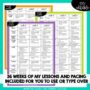 Self-Contained Editable Pacing Guide Curriculum Map for Long Term ...