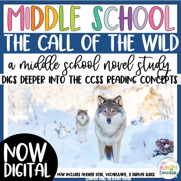 The Call of the Wild by Jack London Novel Study Reading Unit | 6th 7th ...