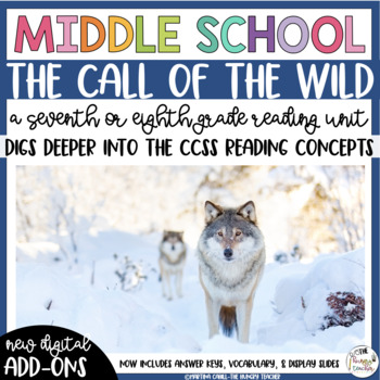 The Call of the Wild Reading Unit Novel Study (7th and 8th Grade ...