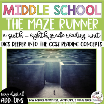 The Maze Runner | Novel Study Reading Unit | 6th 7th 8th | Distance ...