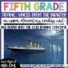 Titanic: Voices from the Disaster | Nonfiction | Novel Study Reading ...