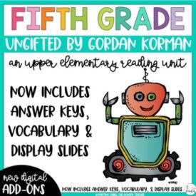 Ungifted Gordon Korman | Novel Study Reading Unit | 5th Grade Distance ...