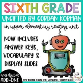 Ungifted Gordon Korman | Novel Study Reading Unit | 6th Grade Distance ...
