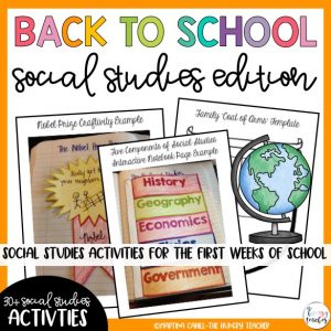 Community Building Back to School Activities in Upper Elementary - The ...