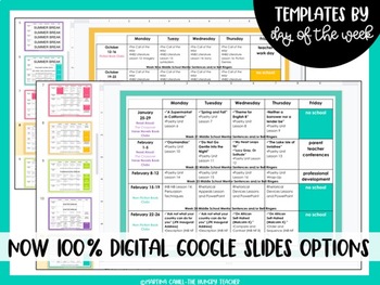 Digital ELA Pacing Guide Editable for Middle School 7th & 8th Grade ...