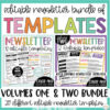 Editable Newsletters and Editable Infographic Newsletter Templates ...