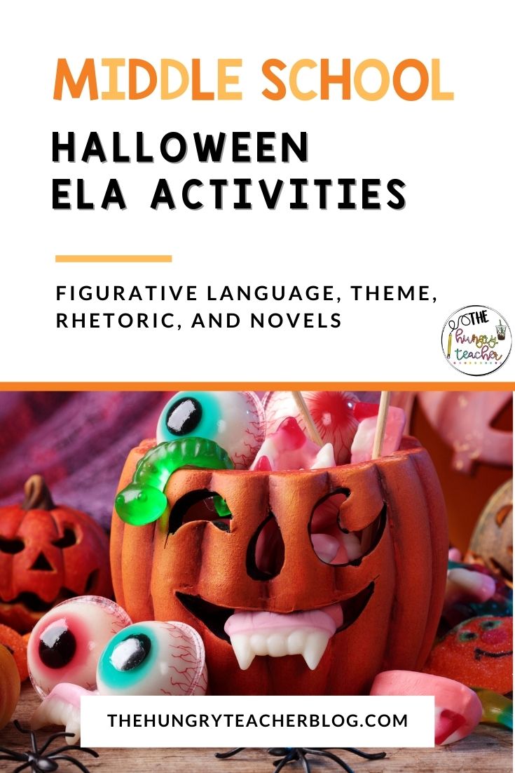 Middle School ELA Halloween Activities - The Hungry Teacher
