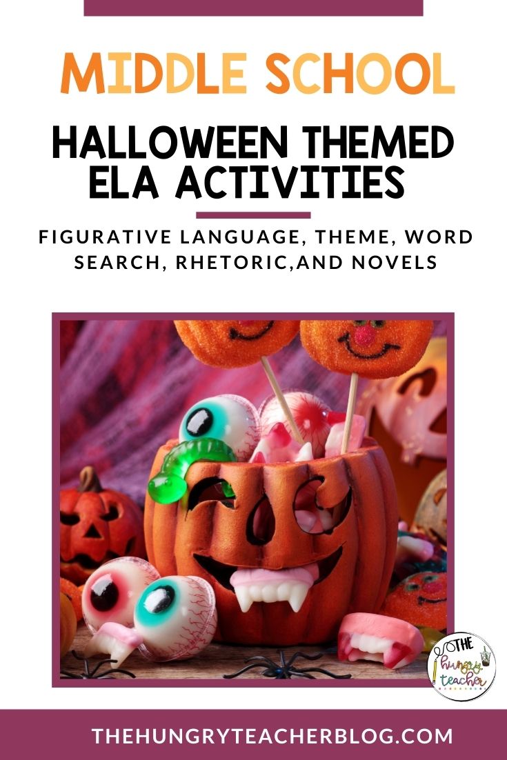 Middle School ELA Halloween Activities - The Hungry Teacher