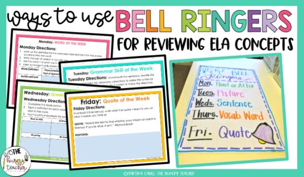 ELA Bell Ringers Archives - The Hungry Teacher