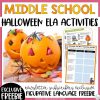 Middle School ELA Halloween Activities - The Hungry Teacher
