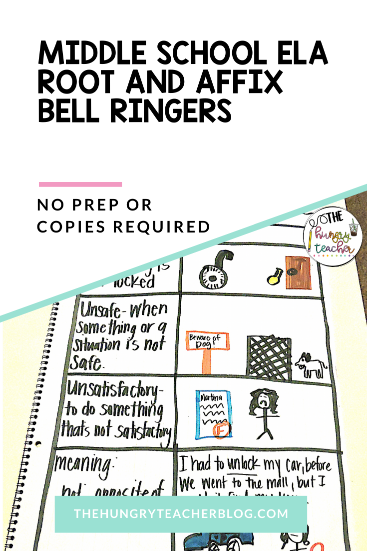 Root Word Bell Ringers to Help Your Students Review Word Parts - The ...