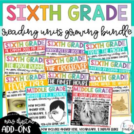 Teach the 6th Grade CCSS Reading Standards with Novels - The Hungry Teacher