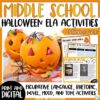 Middle School ELA Halloween Activities for Mood Tone Figurative ...