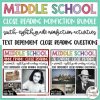 Middle School Nonfiction Close Reading Passages and Activities - The ...