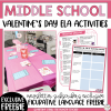 Middle School ELA Valentine's Day Activities - The Hungry Teacher