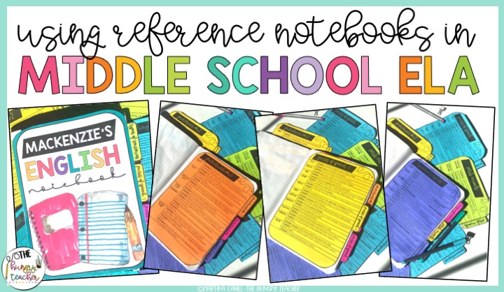 Using Reference Notebooks in Middle School ELA - The Hungry Teacher