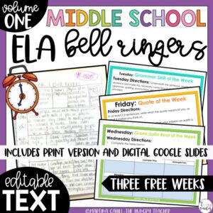 Engage and Inspire with Daily Bell Ringers in the ELA Classroom - The ...