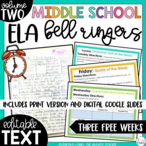Engage and Inspire with Daily Bell Ringers in the ELA Classroom - The ...