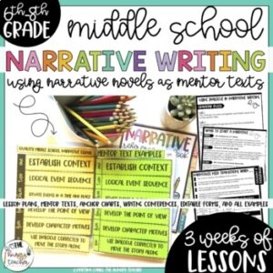 Middle School Narrative Essays Writing Unit | 6th 7th 8th Grade ...