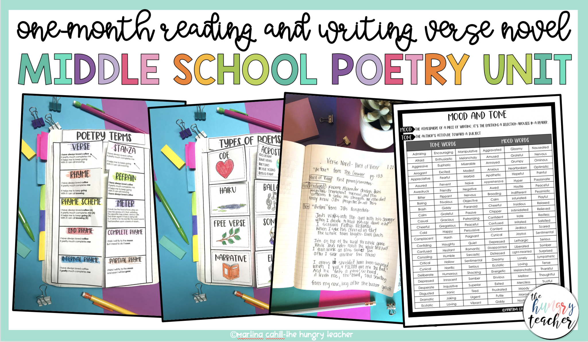 4 Poetry Activities for Middle School Students - The Hungry Teacher