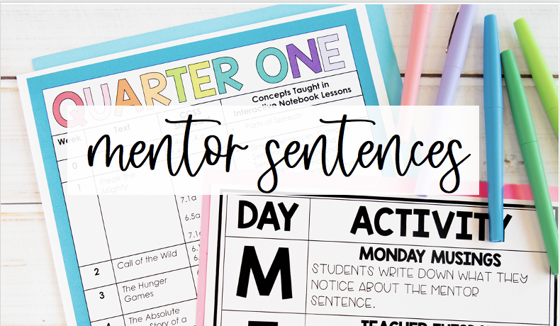 How to Use Mentor Sentences with Middle School Students - The Hungry ...