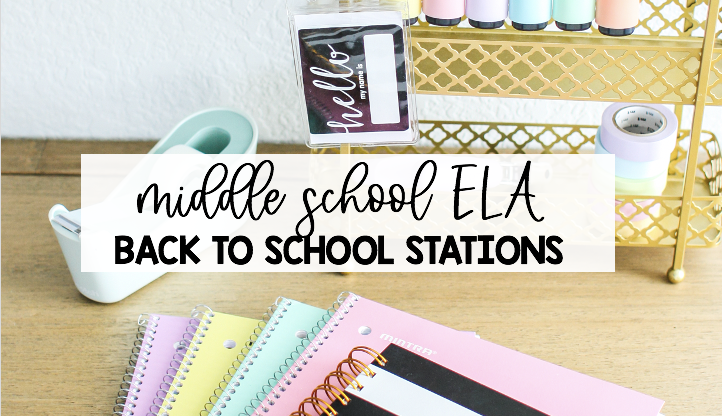 Using Back to School Stations in Middle School ELA - The Hungry Teacher