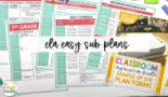 Easy Sub Plans for Your ELA Classroom - The Hungry Teacher